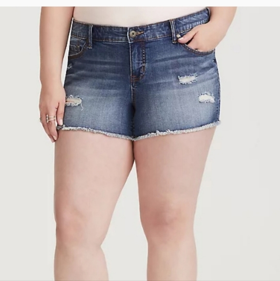 torrid | Shorts | Torrid Distressed Denim Shorts 28 | Poshmark